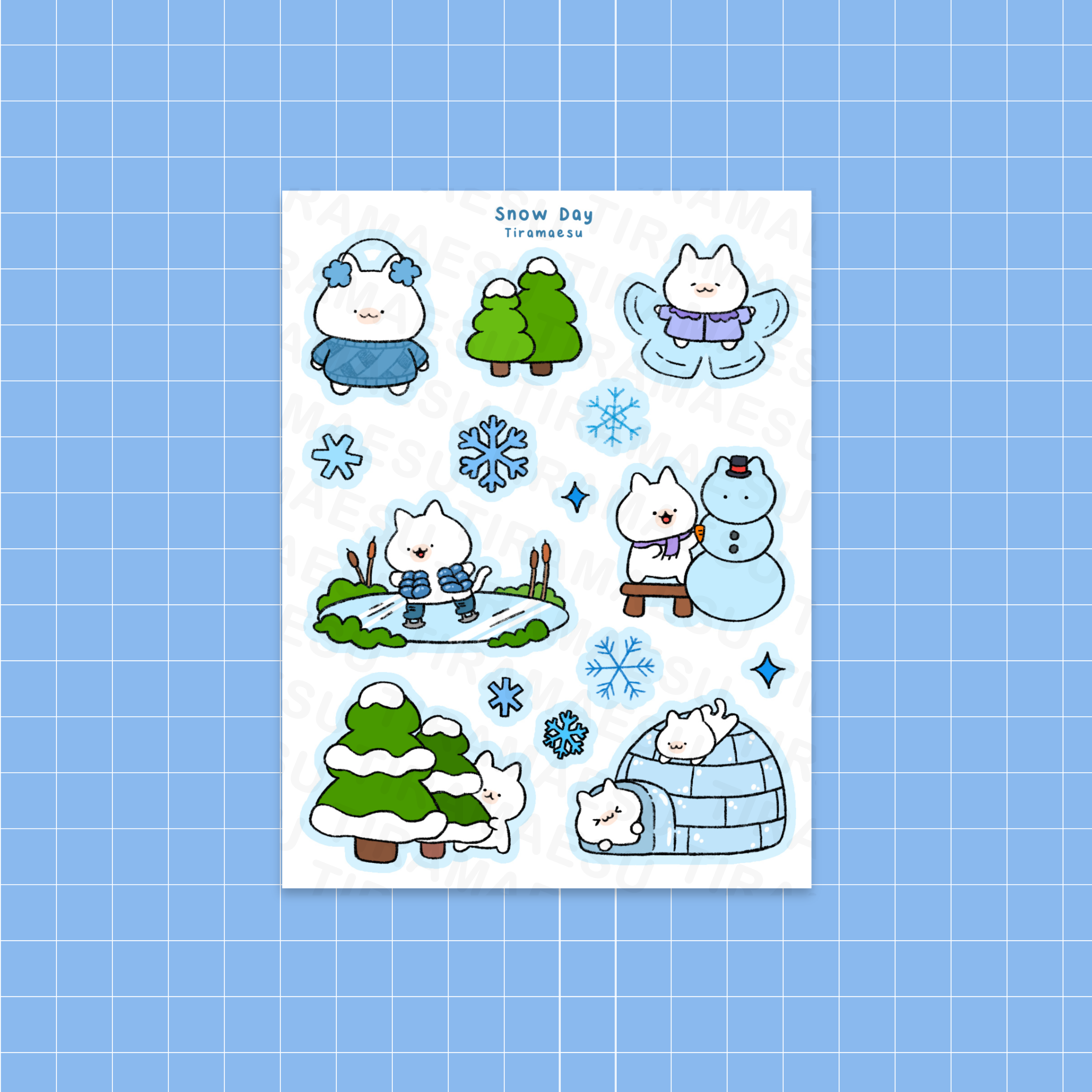 Snow Day Sticker Sheet – Tiramaesu