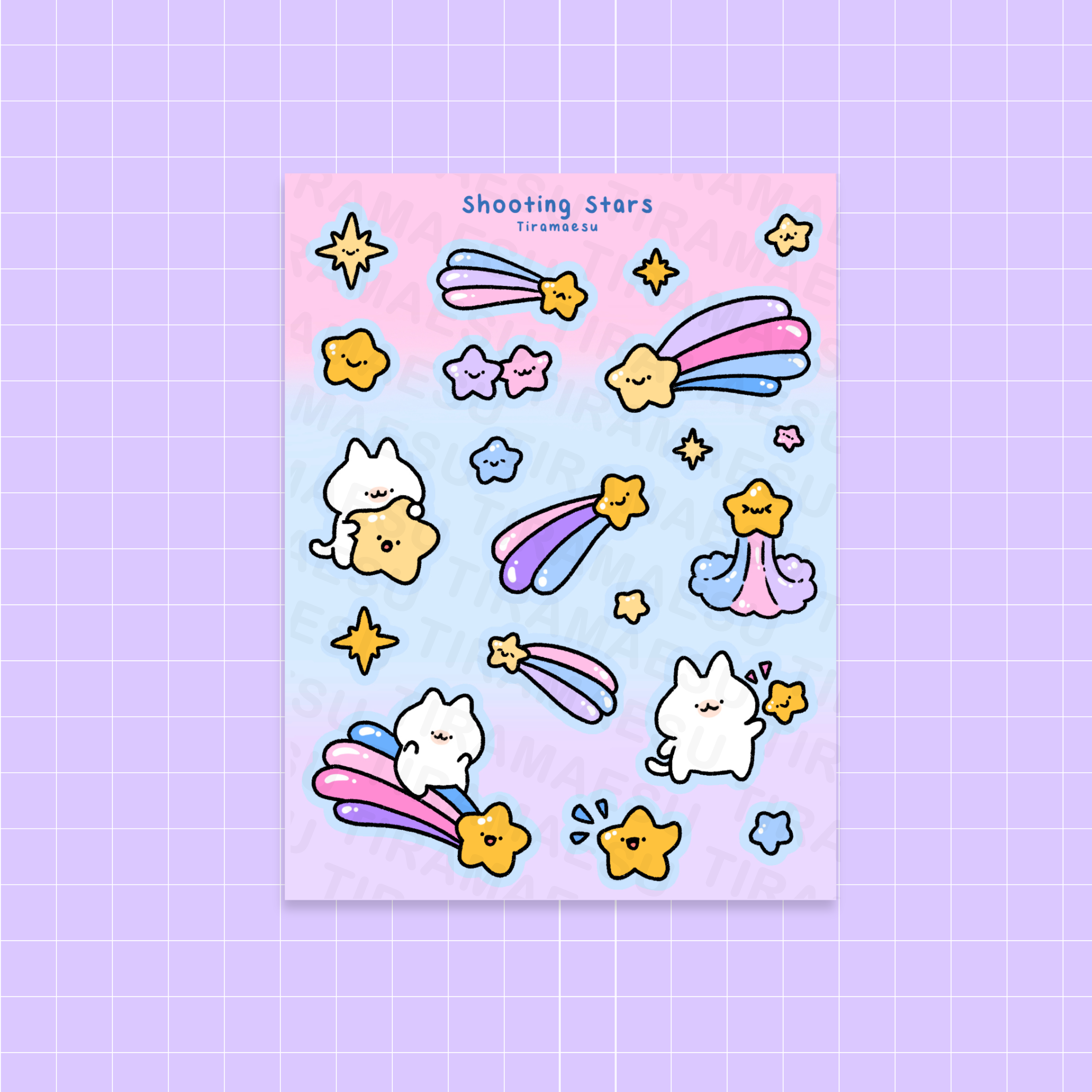 Shooting Stars Sticker Sheet – Tiramaesu