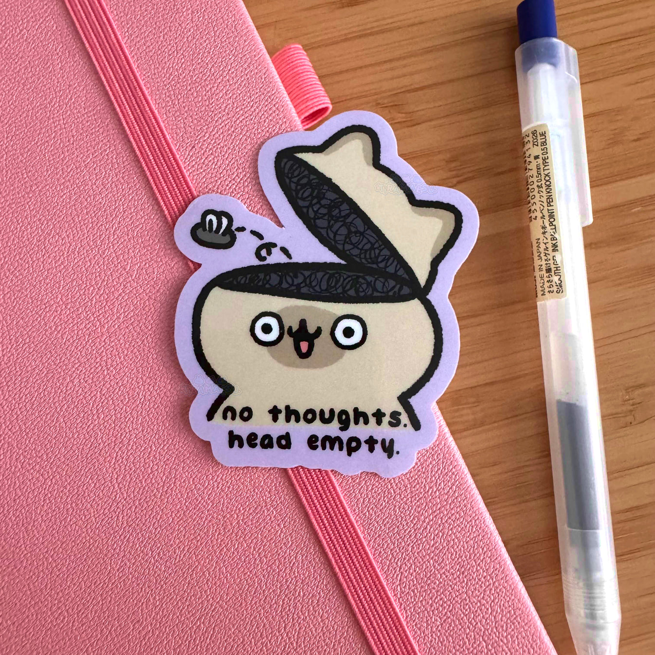 No Thoughts Head Empty Sticker – Tiramaesu